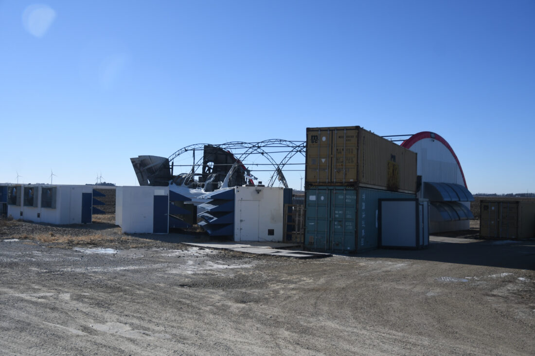 Grundy County Bitcoin mining facility damaged by fire Sunday | News, Sports, Jobs - Times Republican